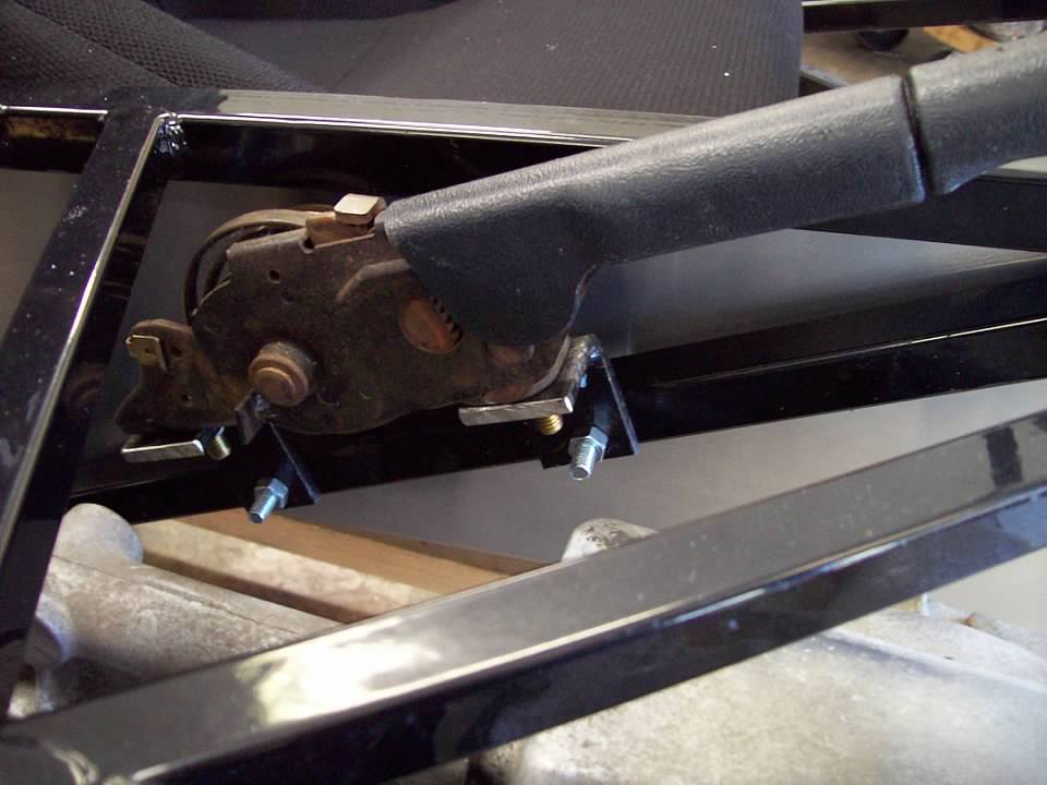 Move the E-brake lever