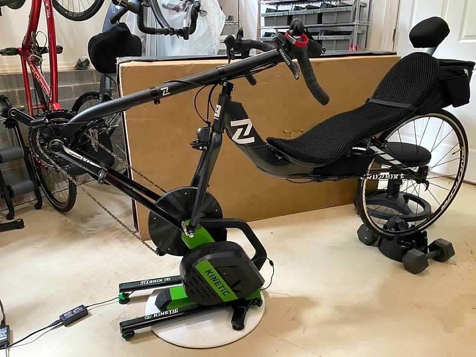 Pictures of your Cruzbike setup on a trainer, Vendetta, S40, others ...